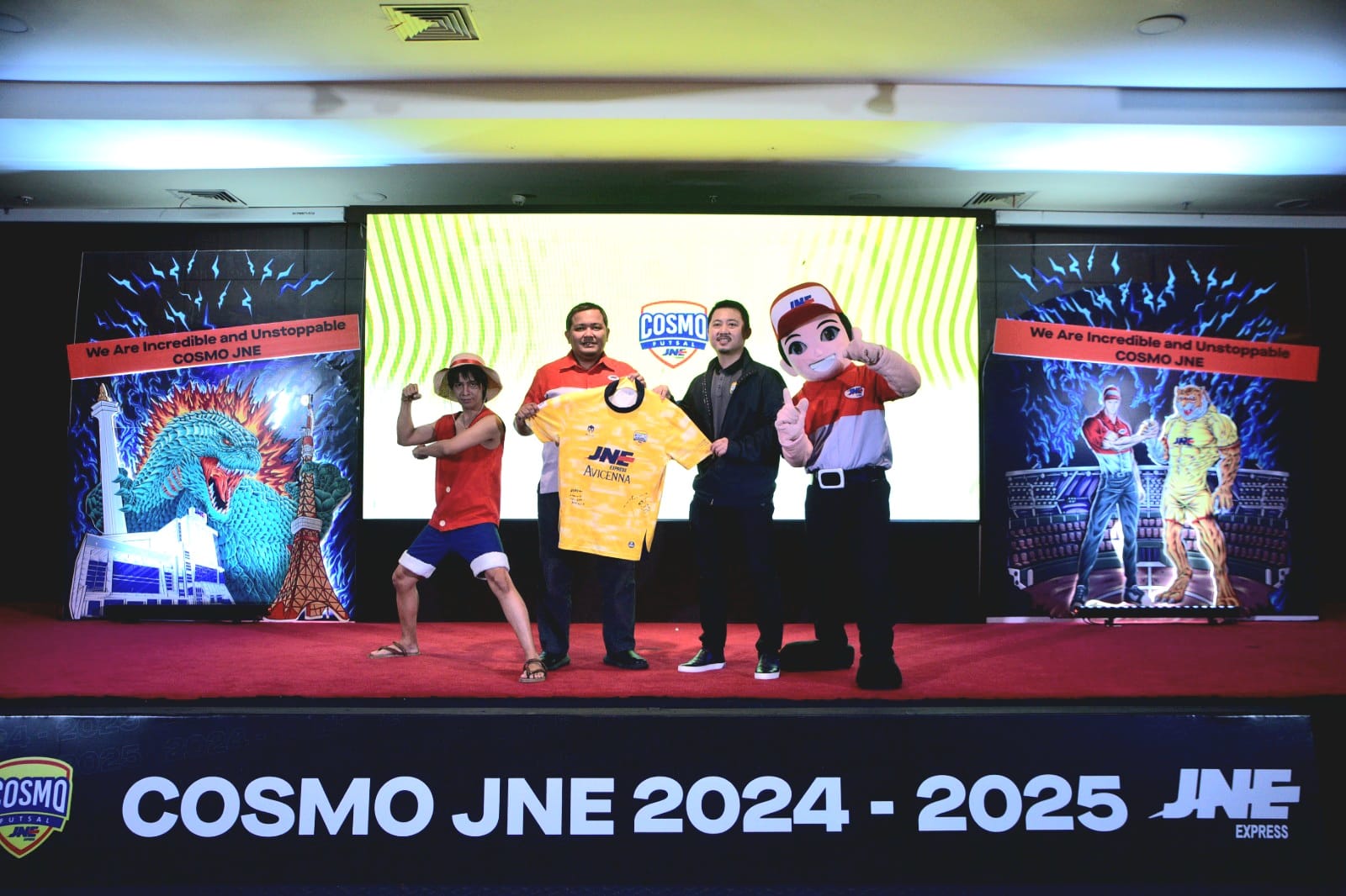 JNE kembali mendukung tim Cosmo JNE FC di Liga Futsal Profesional 2024/ ...